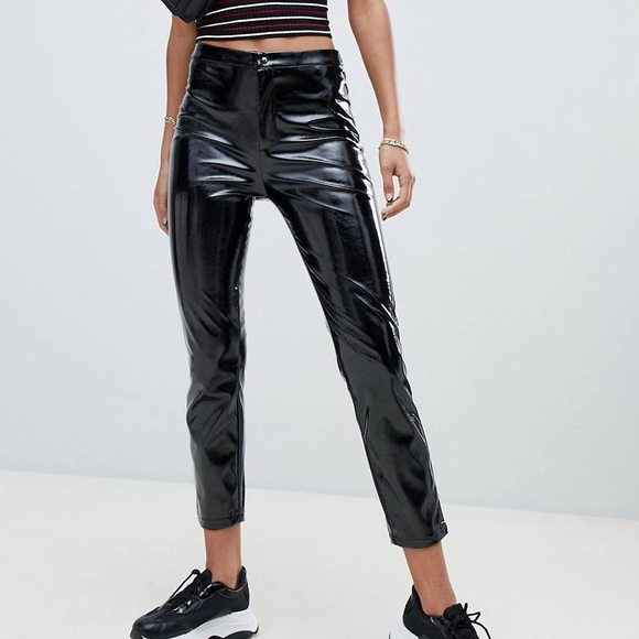 ASOS | Pants & Jumpsuits | Asos Nakd Vinyl Pants 28 | Poshmark